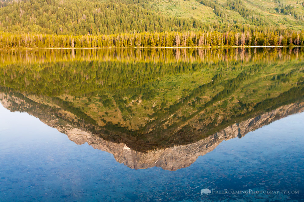 Mount Moran Reflection in Leigh Lake - Free Roaming Photography